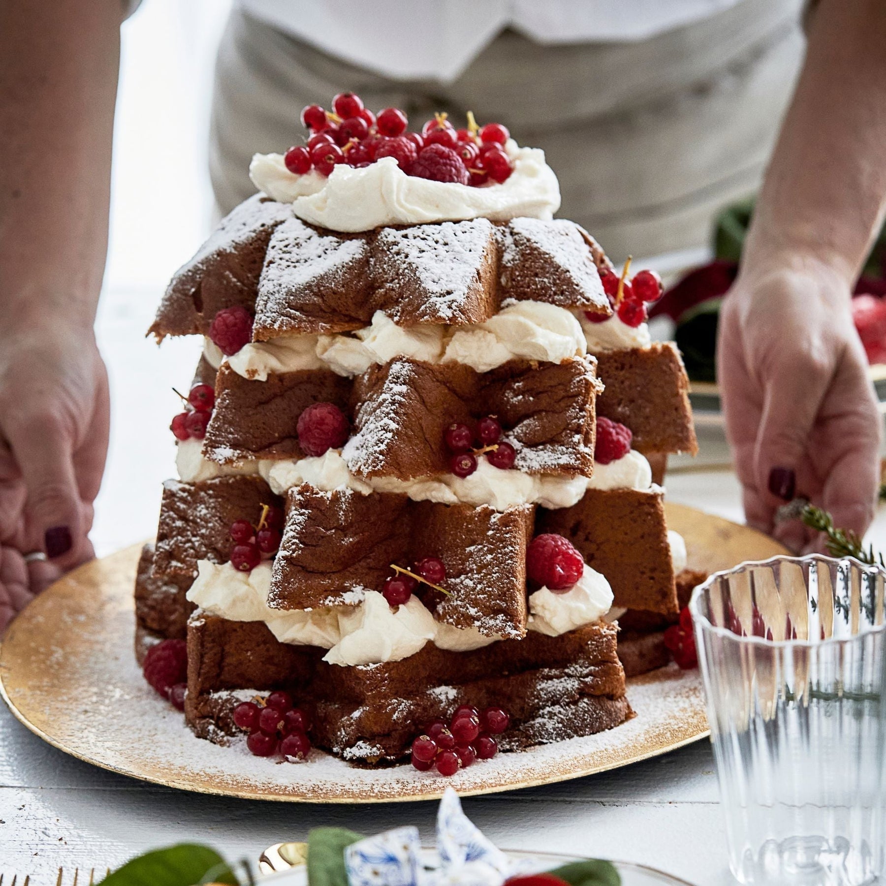 Pandoro Tower Recipe with Mascarpone Cream | Italian Holiday Dessert ...