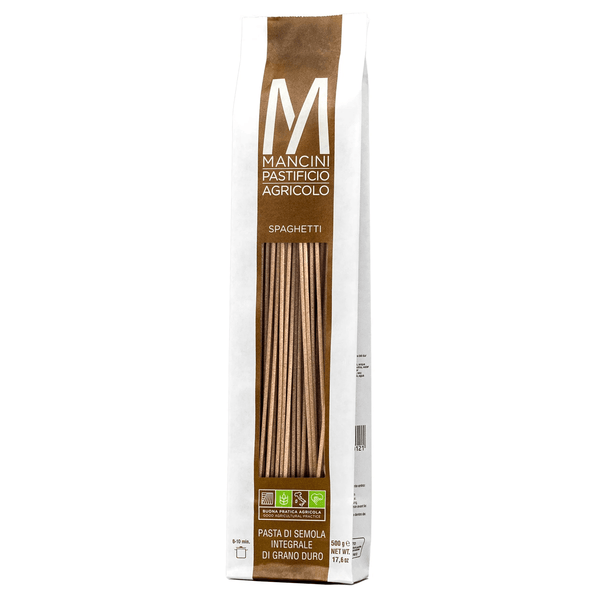 Whole Wheat Spaghetti by Pastificio Mancini | Authentic Italian Food ...